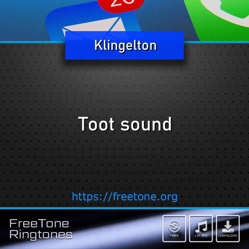 Klingelton: Toot sound, Kostenloser Download