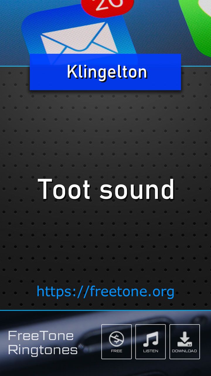 Klingelton: Toot sound, Kostenloser Download