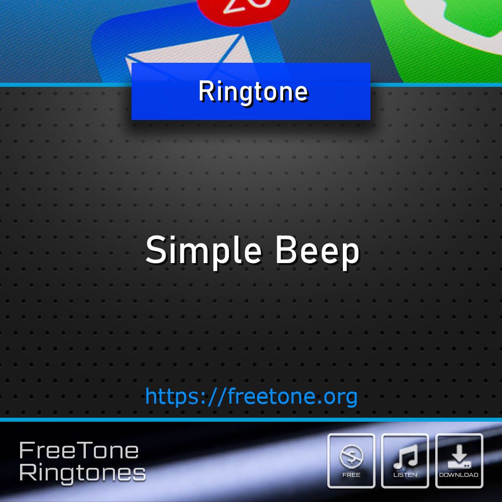 Ringtone: Simple Beep, Free Download